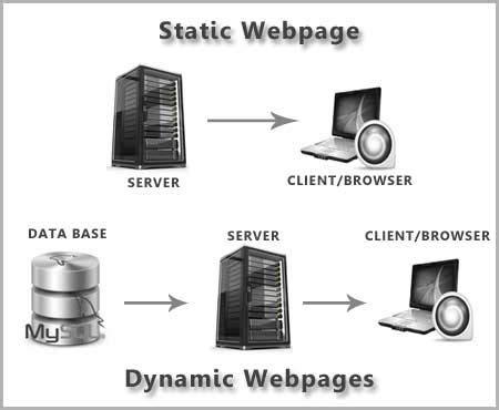 The Image Below Explains Static And Dynamic Pages
