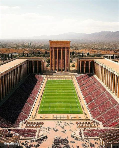 این استادیوم با الهام از تخت جمشید ساخته شده است تصاویر