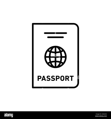 Passport Icon Vector Logo Set Collection For Web App Ui Stock Vector