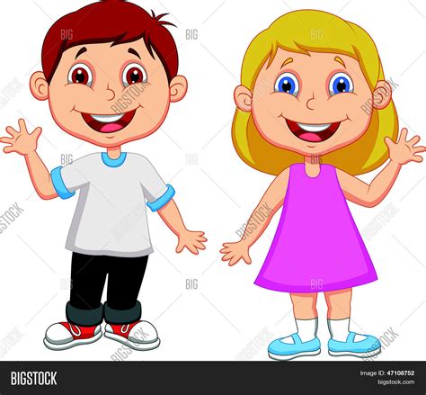 Vector Y Foto Dibujos Animados Ni Prueba Gratis Bigstock