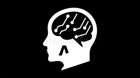 Human Head Silhouette With Brain And Circuit Ai Technology And