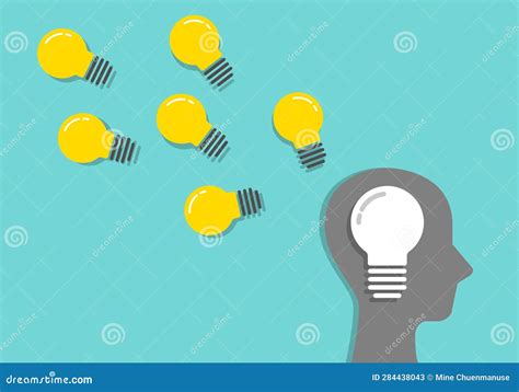 Head Sign With Light Bulb Problem Resolve Control Understand Question Mental Problem Solving