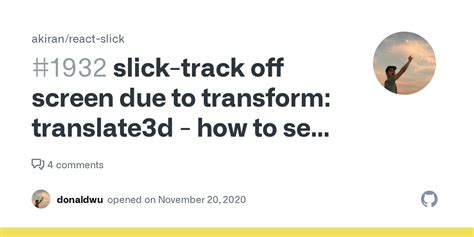 Slick Track Off Screen Due To Transform Translate3d How To Set To 0 · Issue 1932 · Akiran
