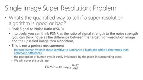 Scaling Up Deep Learning Based Super Resolution Algorithms Ppt Free