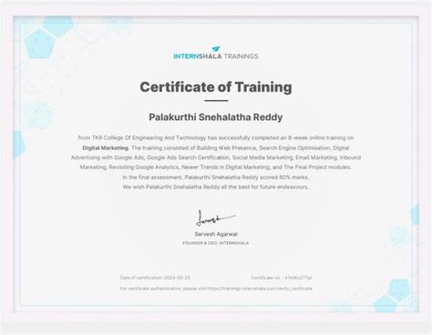 palakurthi snehalatha on linkedin internshala internshalatrainings