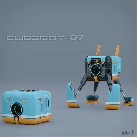 Artstation Cube Bot 07