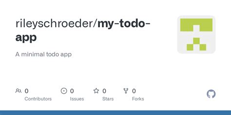 github rileyschroeder my todo app a minimal todo app