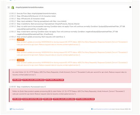 Shopify Update Variant Information Ständig Timeout Erro Fragen Und Antworten Synesty Forum