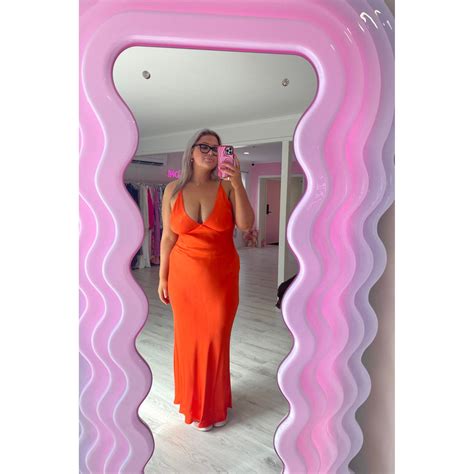 Fire Red Lorelei V Maxi The Curvy Rental Boutique