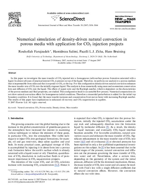 Pdf Numerical Simulation Of Natural Convection In An Inclined Square