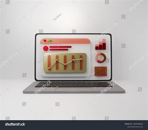 Business Analysis Concept Laptop Graph Diagram Stock Illustration 2384596301 Shutterstock