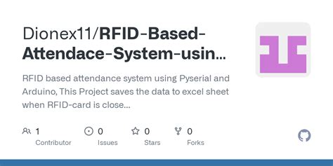 Github Dionex11rfid Based Attendace System Using Arduino And Python Rfid Based Attendance