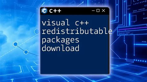 Understanding C Redistributable A Quick Guide