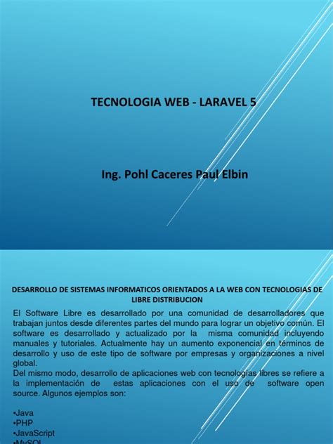 Clase Laravel Pdf Software Libre Modelo Vista Controlador