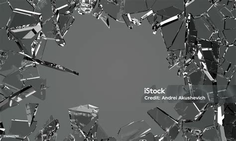 3d 깨진 유리가 산산조각이 나고 검은 배경에 조각이 렌더링됩니다 Smithereens는 크리스탈이나 얼음을 깨고 창문 파편을 폭발시키고 추상적 인 모양의 날카로운 거울