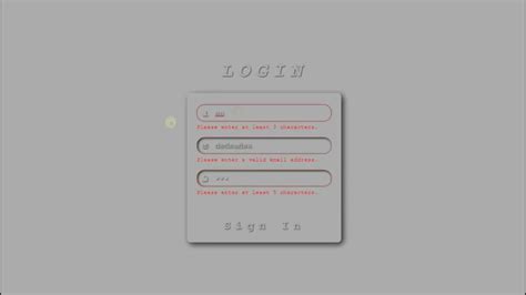 Awesome Login Form Complete With Validation Using Htmlcss And Jquery