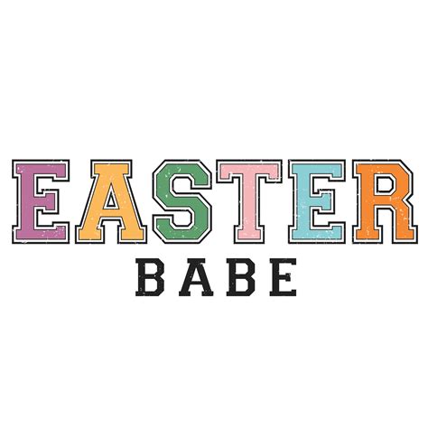 Easter Babe In Paster Letters Dtf Direct To Film Transfer Twisted Image Transfers