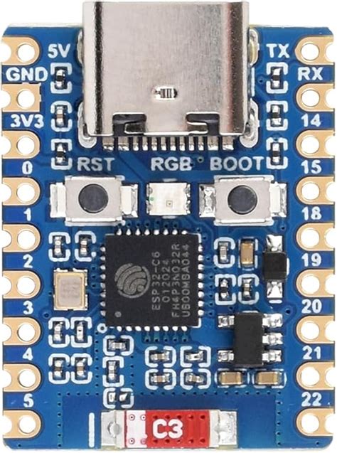 waveshare esp32 c6 mini development board based on esp32 c6fh4 dual