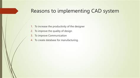 CAD Introduction In CAD CAM CIM Subject PPTX