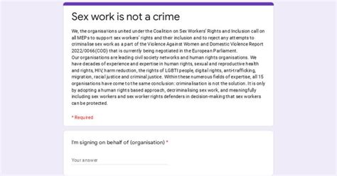 Sanam Amin On Linkedin Sex Work Is Not A Crime