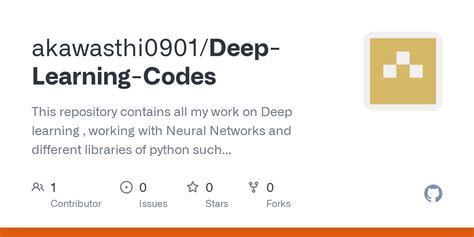 Github Akawasthi0901deep Learning Codes This Repository Contains