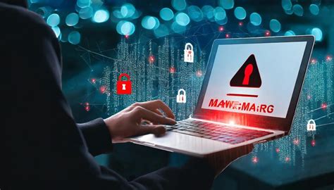 Premium Ai Image Concept Of Cyber Crime And Cyber Security Hand Using Laptop And Show Malware