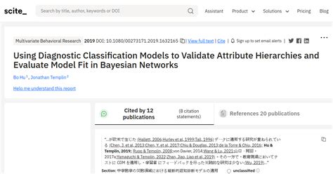 Using Diagnostic Classification Models To Validate Attribute Hierarchies And Evaluate Model Fit