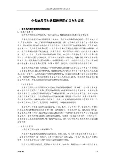 数据流程图和业务流程图 文档之家