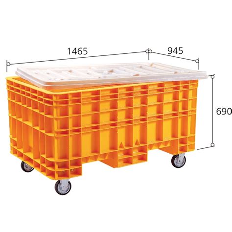 Bulk Bin 600l With Wheels And Lid Enviropallets