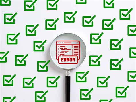Error Detection Finding The Malfunction In The System Stock