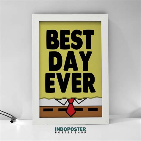Jual Poster Spongebob Best Day Ever Shopee Indonesia