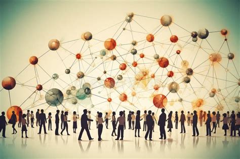 Social Media Communication Link Virtual Reality Global Interconnection Between Users