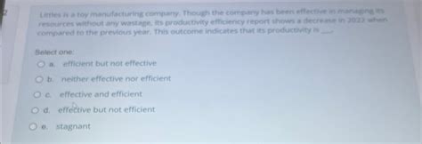 Solved Resources Without Any Wastage Its Producthity