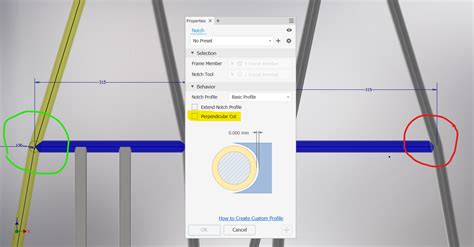 notching perpendicular cut not working frame generator autodesk