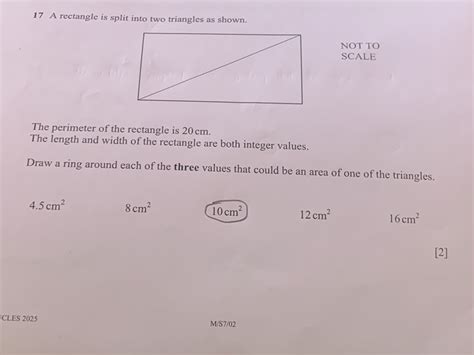 17 A Rectangle Is Split Into Two Triangles Studyx