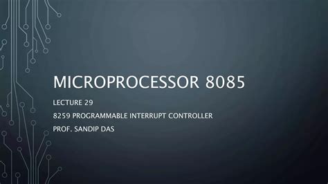 27 8259 Programmable Interrupt Controller Ppt