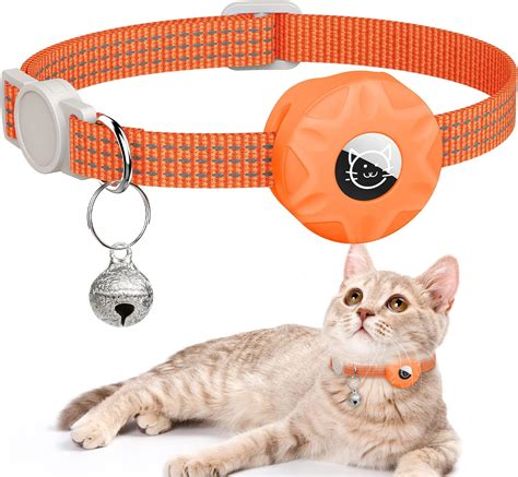 Hoeraonr Airtag Cat Collar Reflective Kitten Collar Breakaway Apple