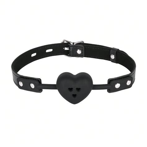 Heart Ball Gag Sex Novelty Gag Ball For Women And Men Adult Toys Silicone Heart Shape Ball With