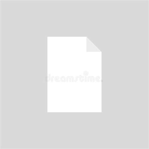 Template With Sheet Paper Bent Corner Vector Illustration Stock Vector