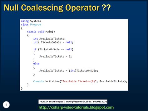 Sql Server Net And C Video Tutorial Part 6 Nullable Types In C