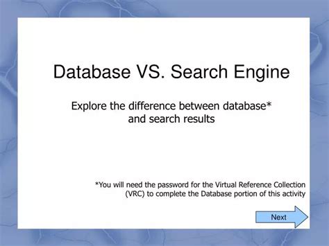 Ppt Database Vs Search Engine Powerpoint Presentation Free Download