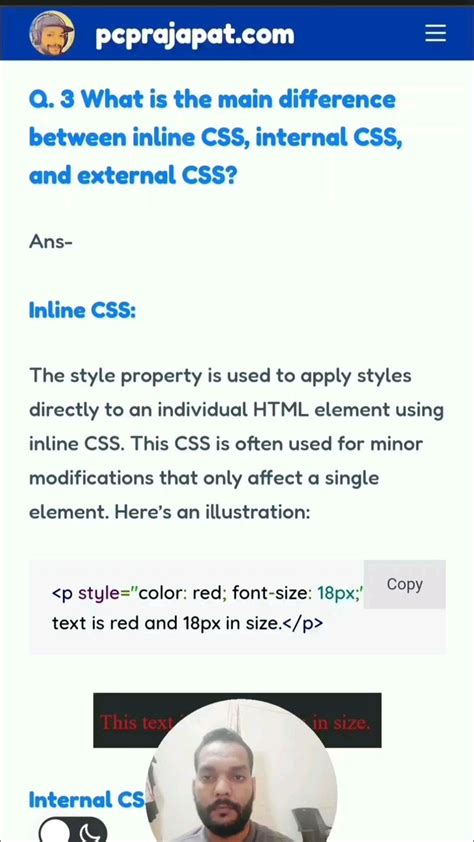 Pin By Pc Prajapat On Html And Css Css How To Apply Inline