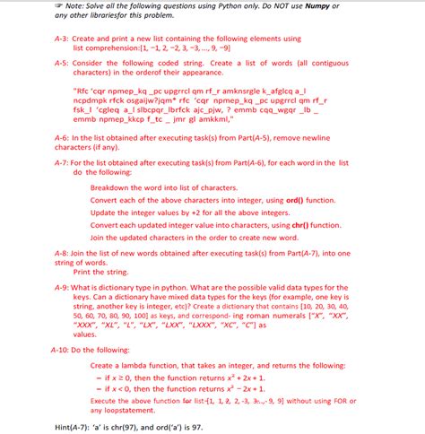 Solved Note Solve All The Following Questions Using Chegg