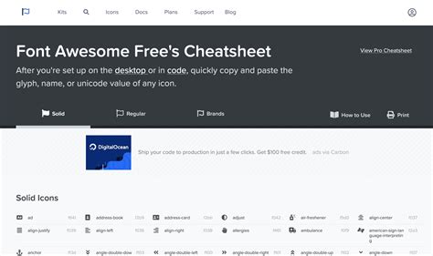 Font Awesome Frees Cheatsheet Techacademyカリキュラム 学習後に役立つコンテンツ紹介