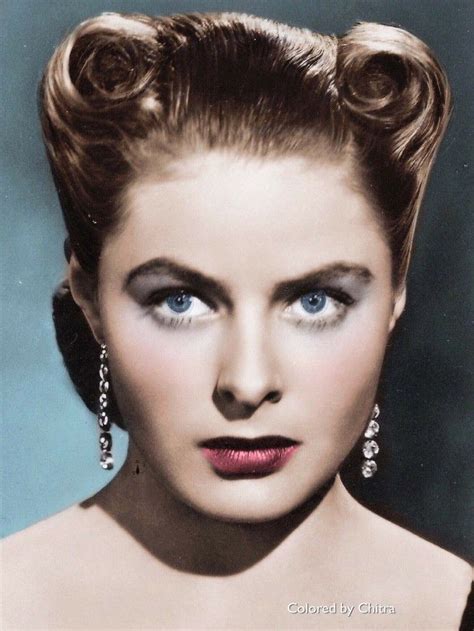 Pin By Brenda Finch On Golden Age Of Hollywood Actresses In Color Ingrid Bergman Ingrid