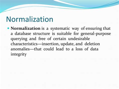 Functional Dependencies And Normalization Pptx Databases Computer Software And Applications