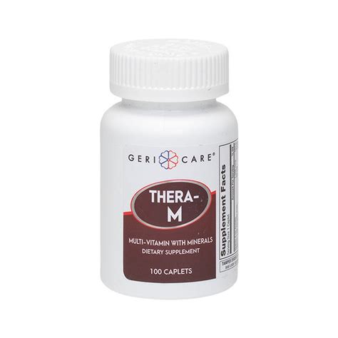 Geri-Care Thera-M Multivitamins With Minerals Nutritional Supplements (100 ct) Delivery or ...