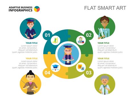 Pie Chart Presentation Template With Royalty Free Vector