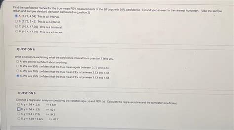 solved conduct a regression analysis comparing the variables