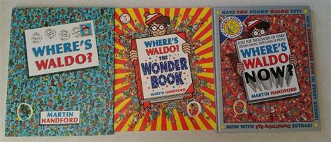 Lot Of 3 Wheres Waldo Books ~ Waldo Now ~ Wonder Book 1831193012